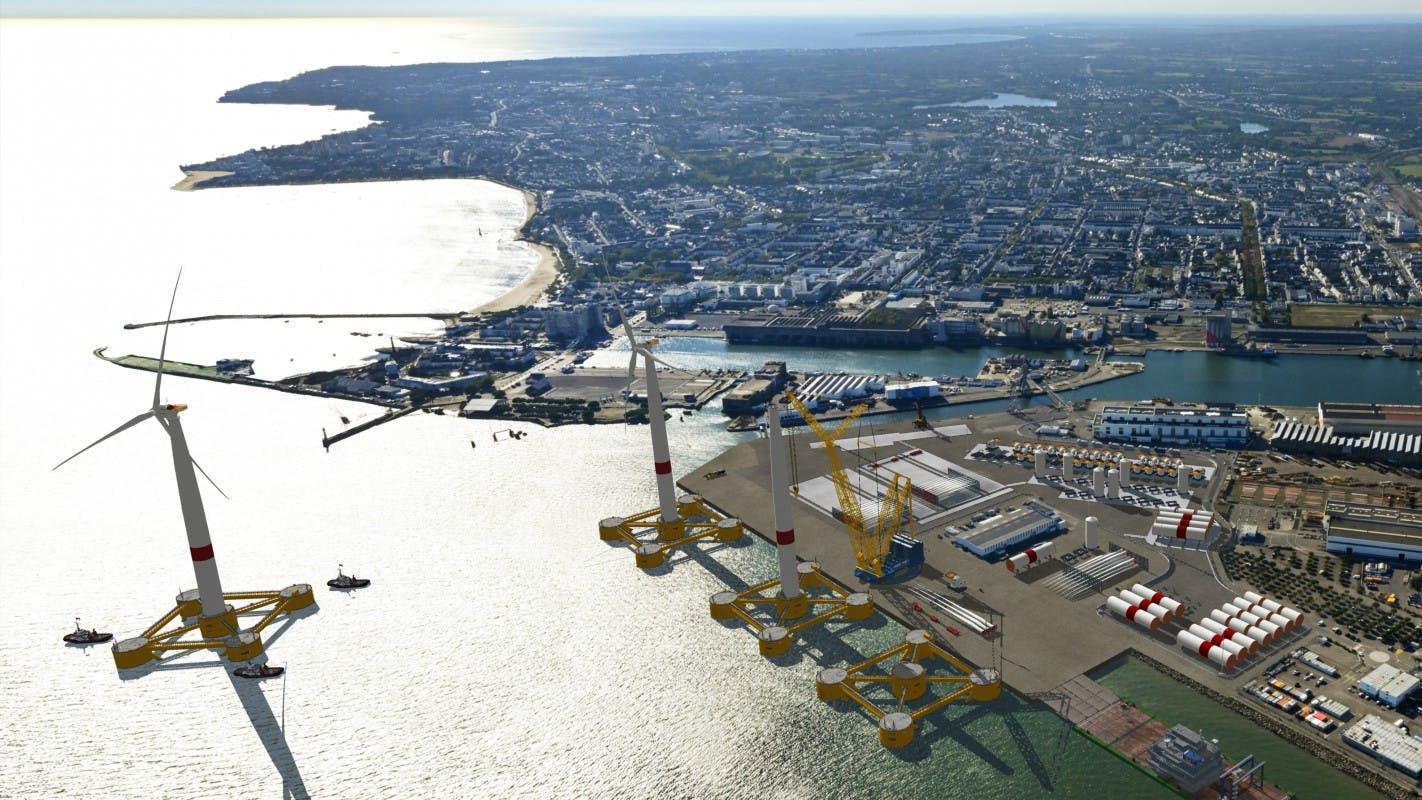 Eole project in western France targets floating offshore wind turbine ...